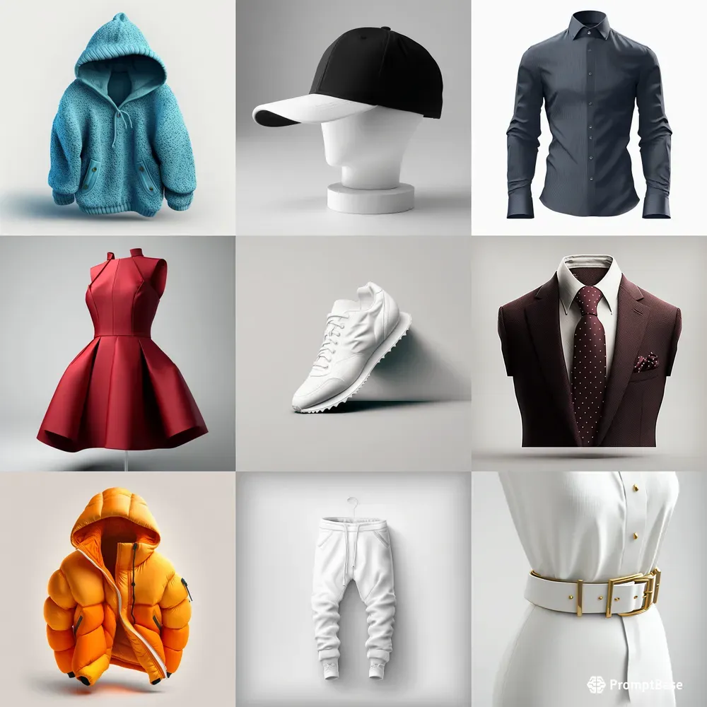 3D Clothes Product Renders Midjourney Prompt | PromptBase