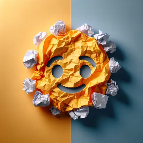 Crumpled Paper Generator App | PromptBase