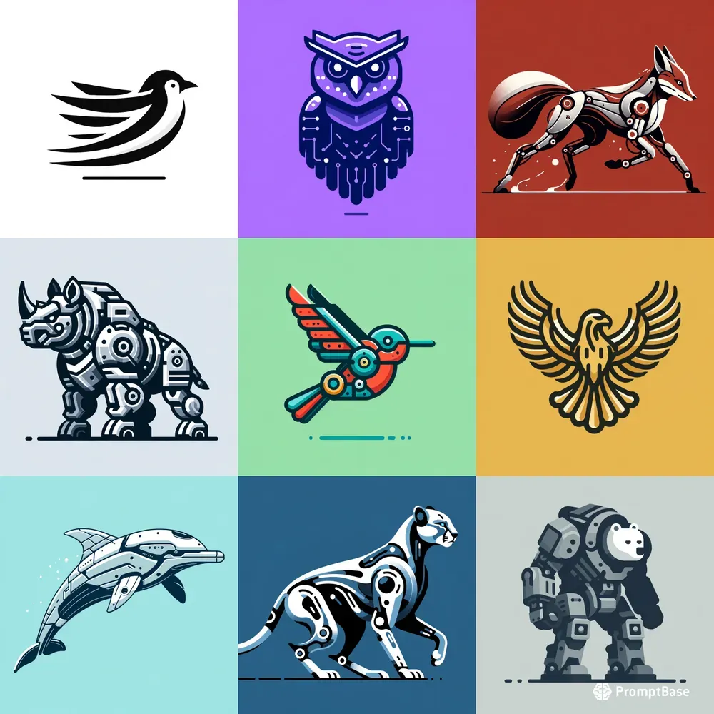 Cyber Vector Animals DALL·E Prompt | PromptBase