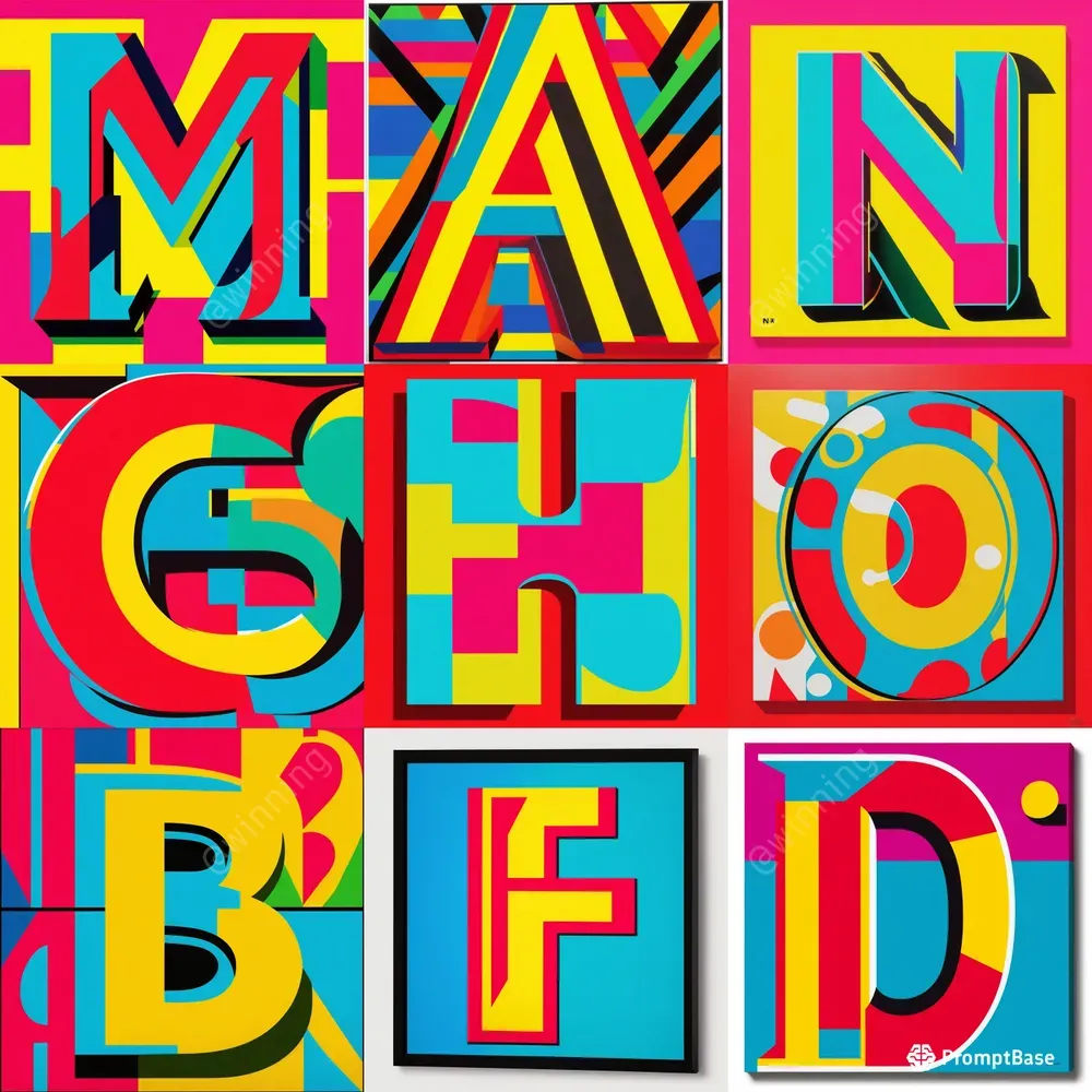 Fonts In Pop Art Style Leonardo Ai Prompt | PromptBase