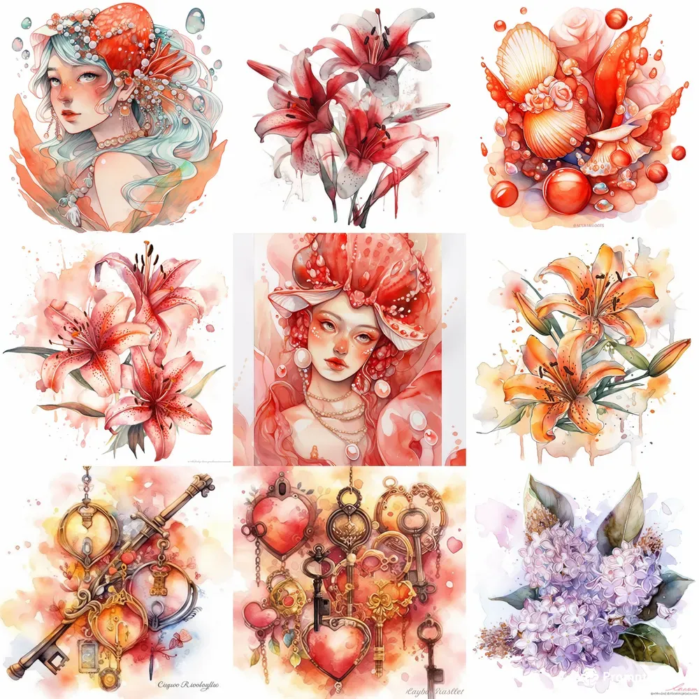 Watercolour Tattoo Designs Midjourney Prompt Promptbase