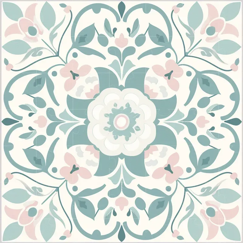 Cute Flower Talavera Tile Design Midjourney Prompt | PromptBase
