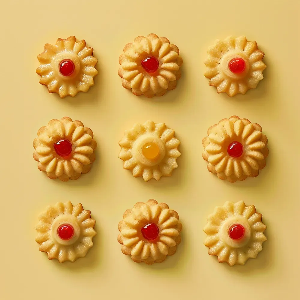 Nine Sweets In Square Backgrounds Midjourney Prompt | PromptBase