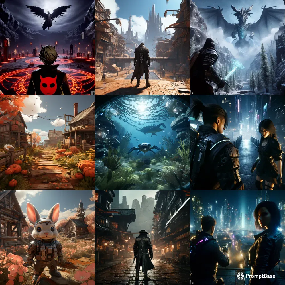 Ingame Screenshots DALL·E Prompt | PromptBase