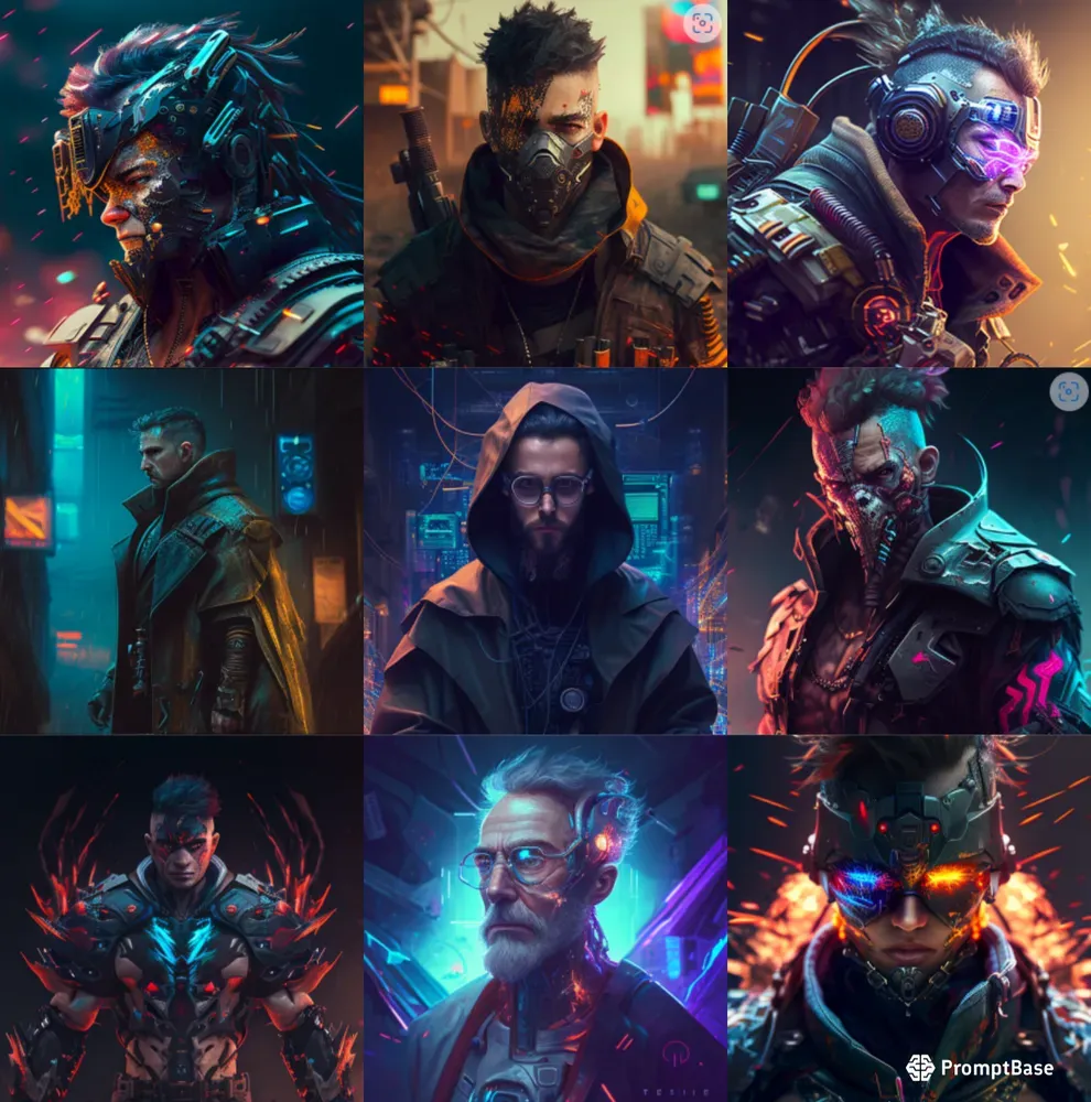 Cyber Characters Midjourney Prompt | PromptBase