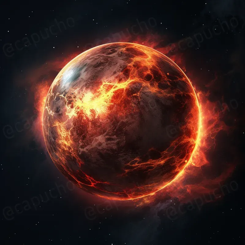 Colorful Textured Realistic Planets Midjourney Prompt | PromptBase