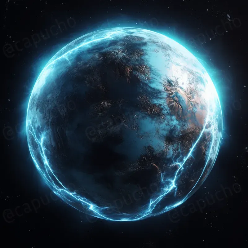 Colorful Textured Realistic Planets Midjourney Prompt | PromptBase