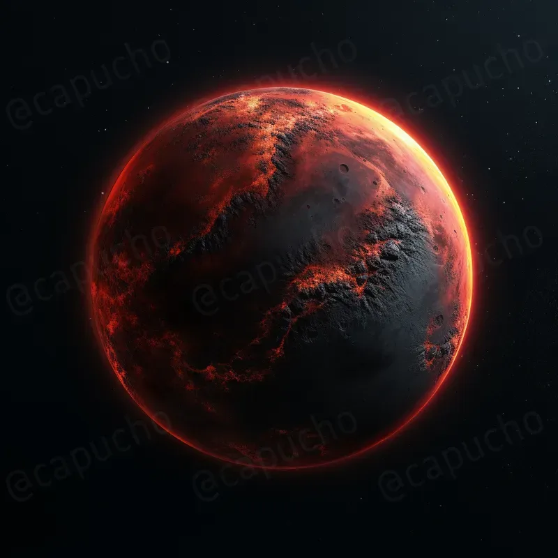 Colorful Textured Realistic Planets Midjourney Prompt | PromptBase