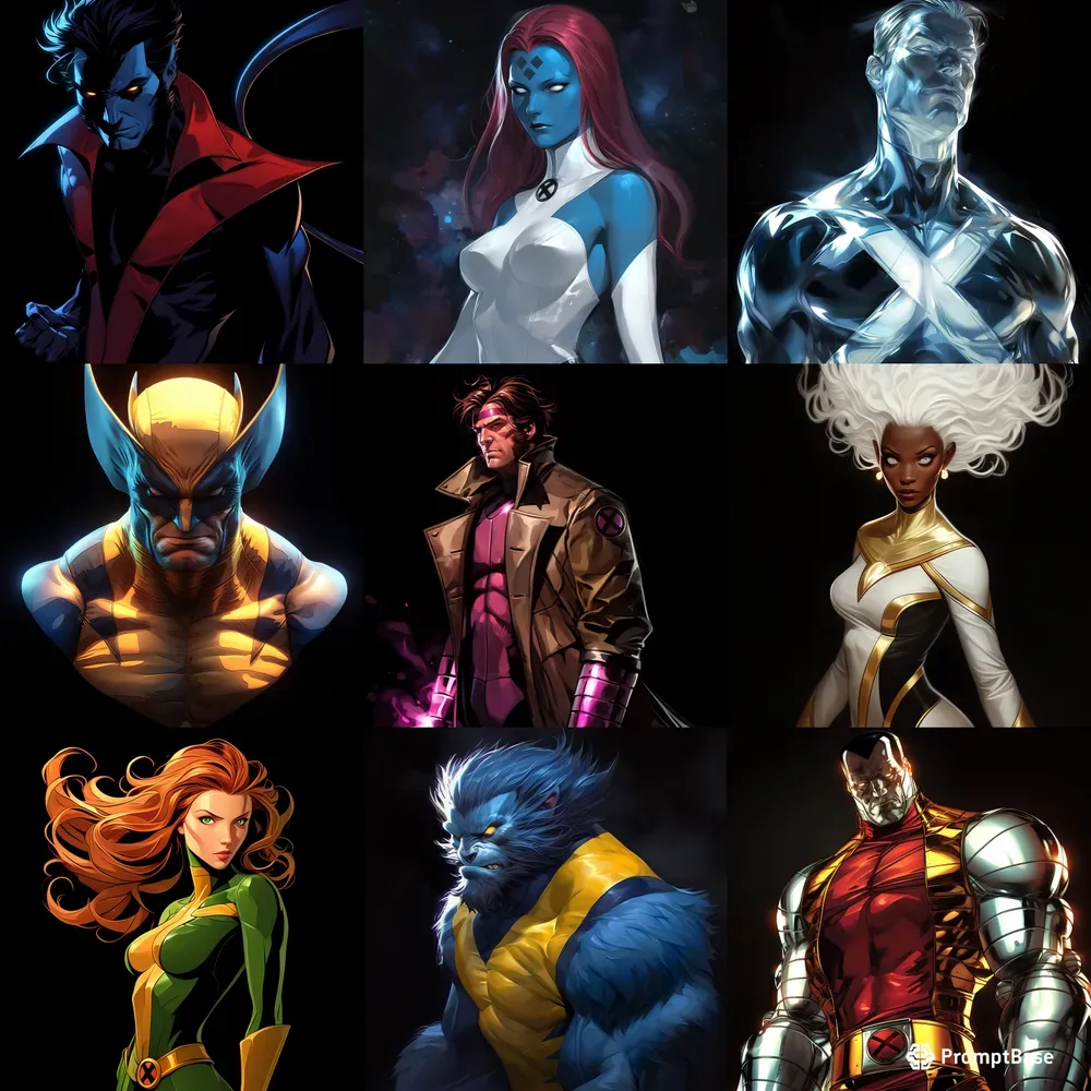 Marvel Character Portraits Midjourney Prompt | PromptBase