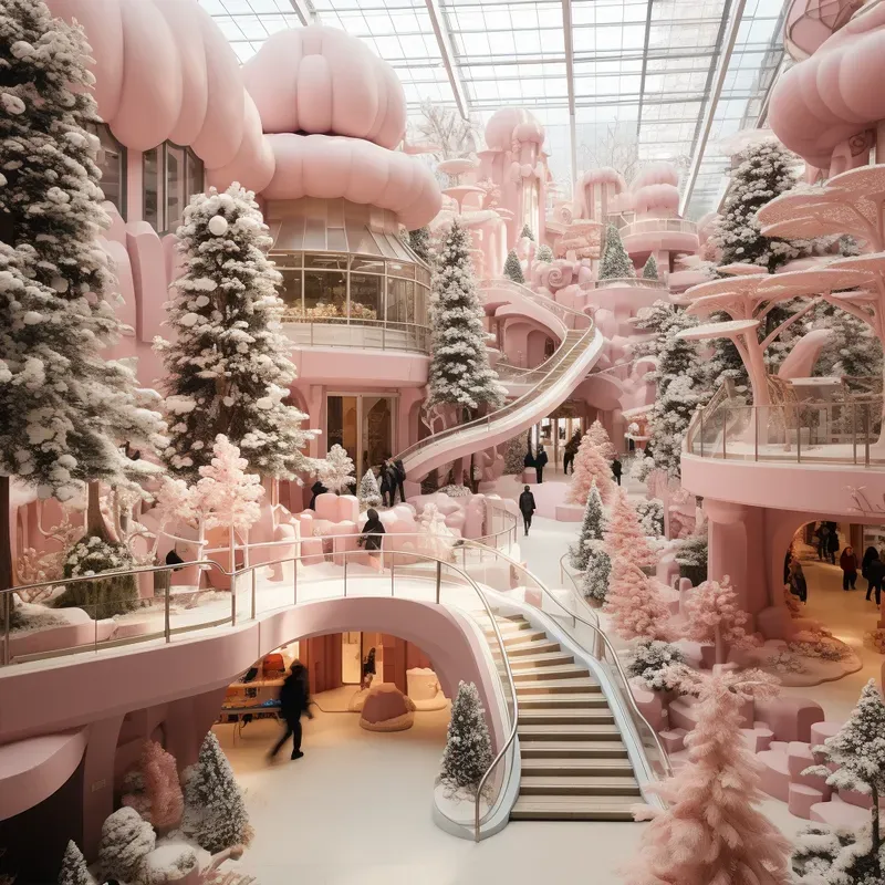 Cold Pinky Landscapes Midjourney Prompt | PromptBase