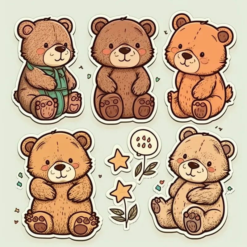 Cute Animal Sticker Packs Midjourney Prompt | PromptBase