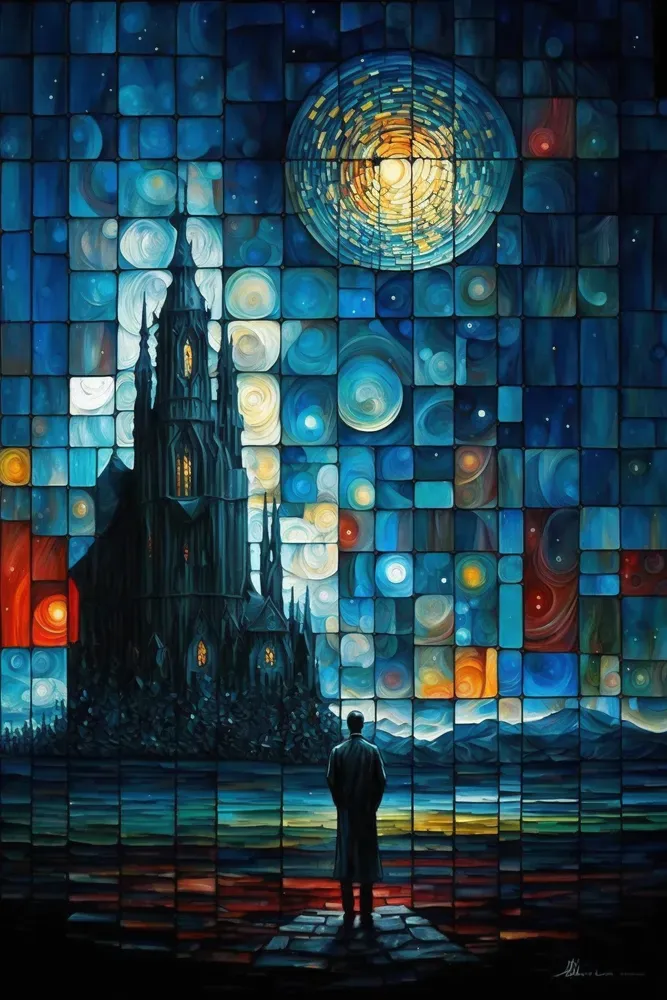 Mozaic Artworks By Piet Mondrian Midjourney Prompt | PromptBase