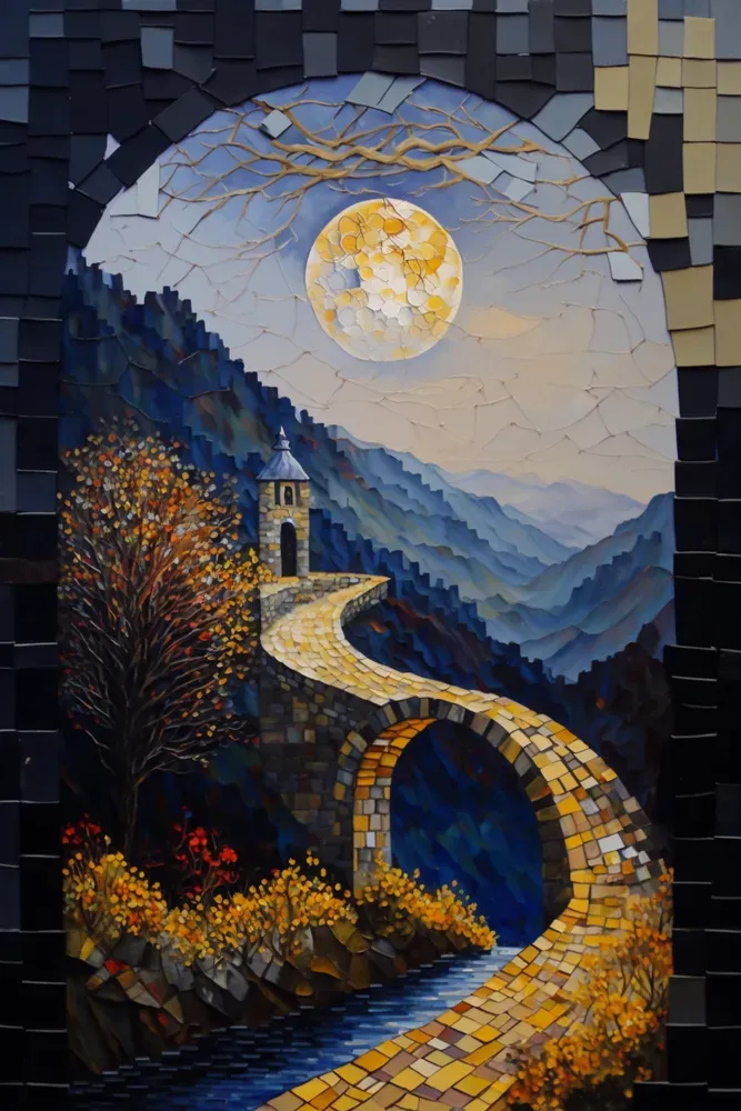 Mozaic Artworks By Piet Mondrian Midjourney Prompt | PromptBase