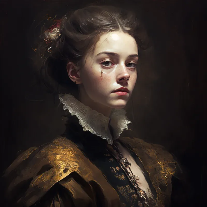 Portraits In Rembrandt Baroque Style Midjourney Prompt | PromptBase