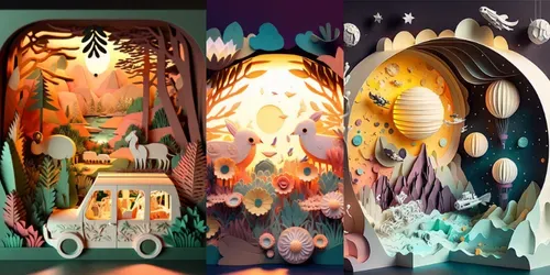 Paper Art For Kids Midjourney Prompt | PromptBase