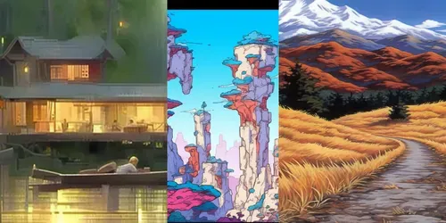 Studio Ghibli Style Landscapes Midjourney Prompt | PromptBase