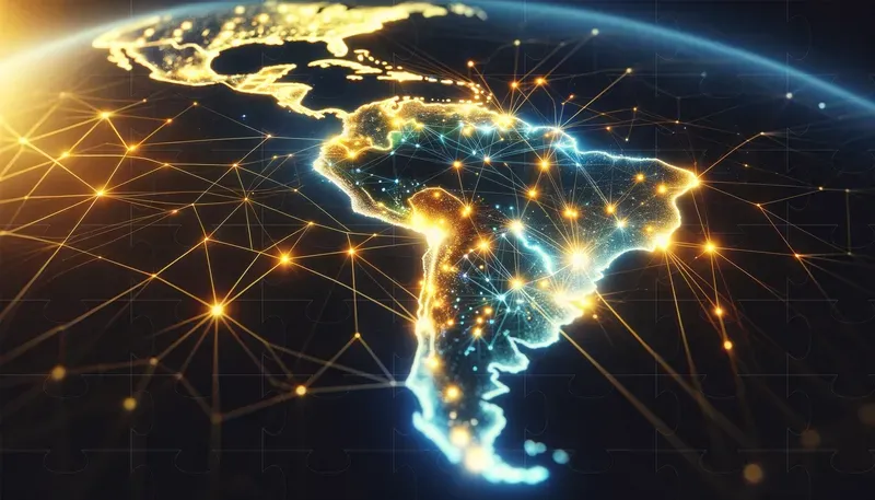 Glowing Digital Network Maps DALL·E Prompt | PromptBase