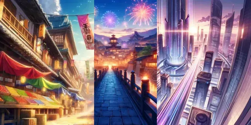 Anime Scene Background Illustrations DALL·E Prompt | PromptBase
