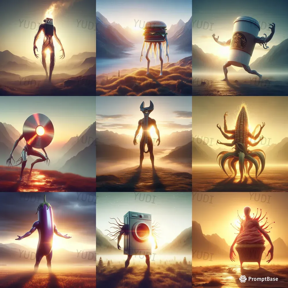 Humanized Objects DALL·E Prompt | PromptBase