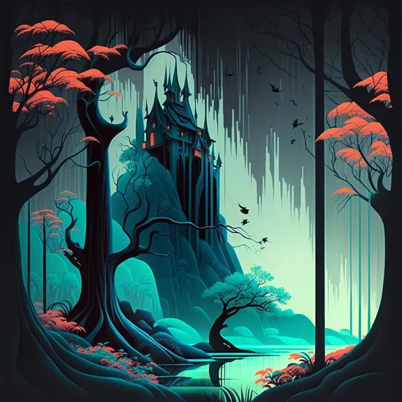 Classic Animated Movie Backgrounds Midjourney Prompt | PromptBase