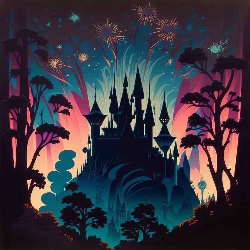 Classic Animated Movie Backgrounds Midjourney Prompt | PromptBase