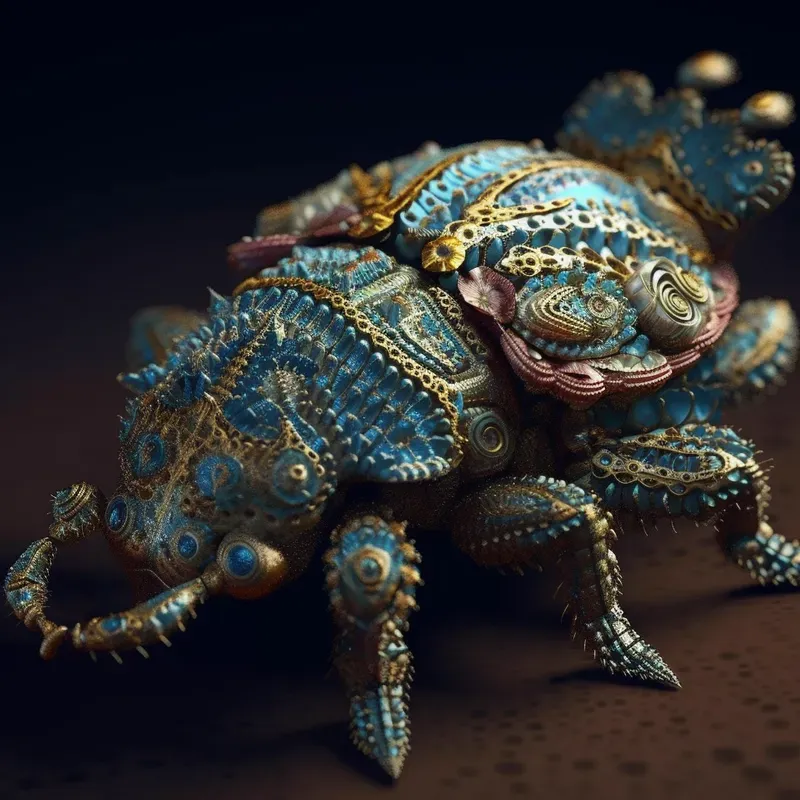 Realistic Fractal Animals Midjourney Prompt | PromptBase