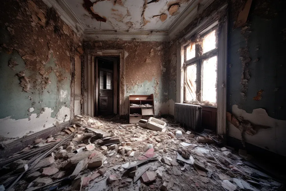 Grunge Abandoned Rooms Midjourney Prompt | PromptBase