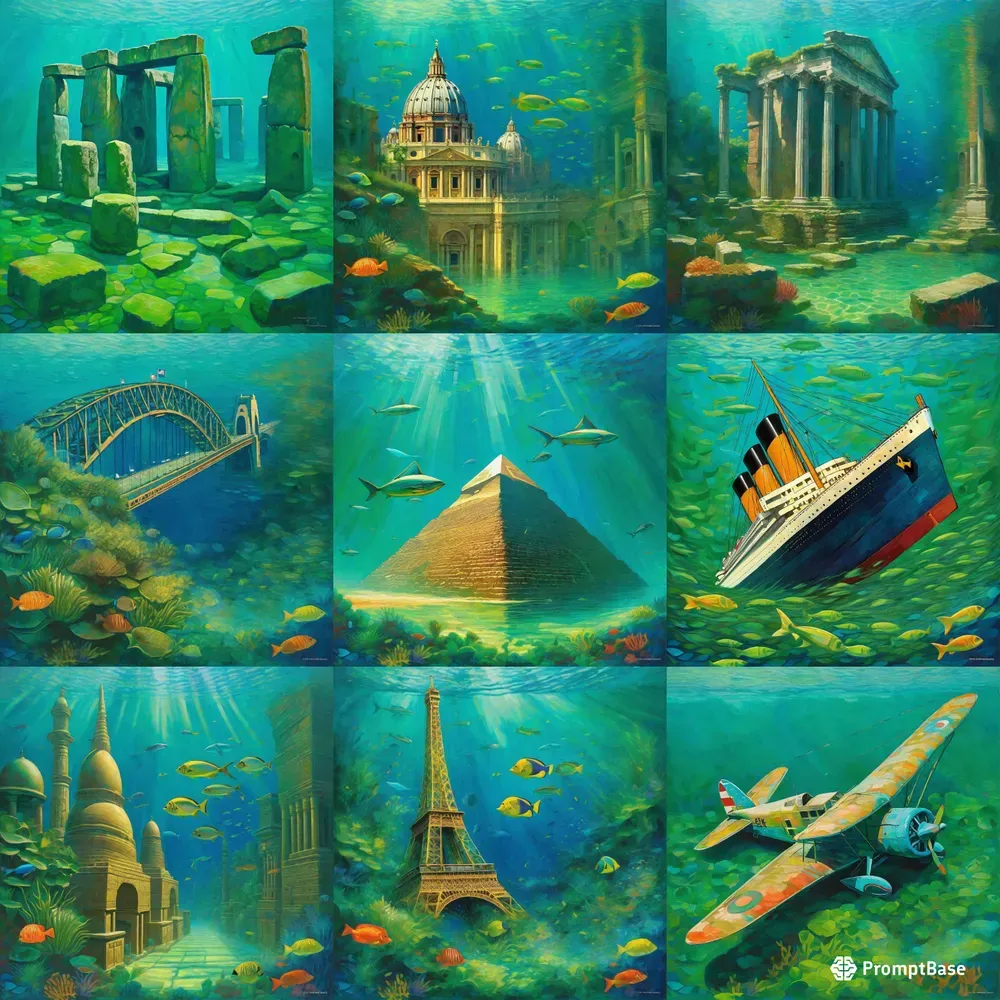 Submerged Art Stable Diffusion Prompt | PromptBase