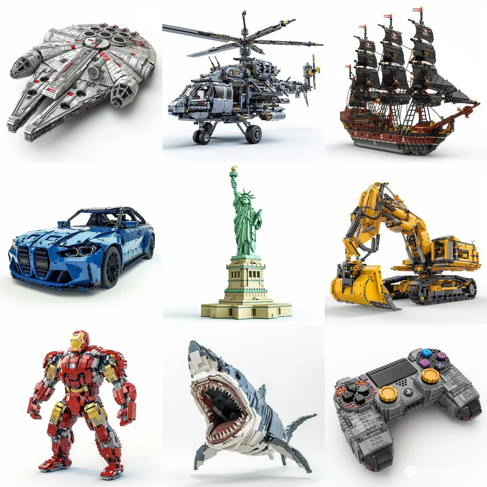 Lego Technic Extremely Realistic Midjourney Prompt | PromptBase