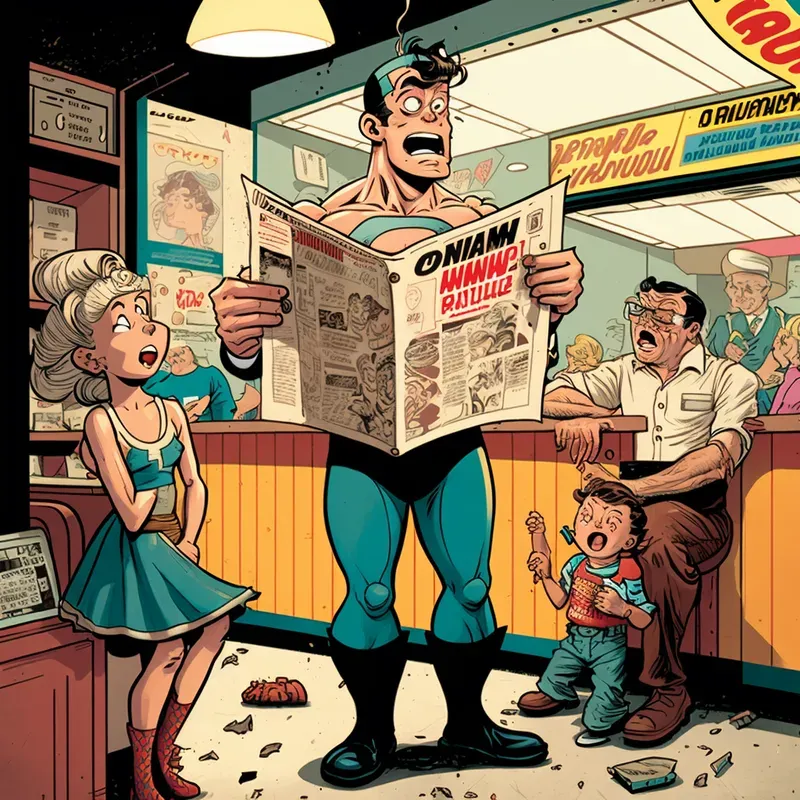 Mad Magazine Style Comics Midjourney Prompt | PromptBase