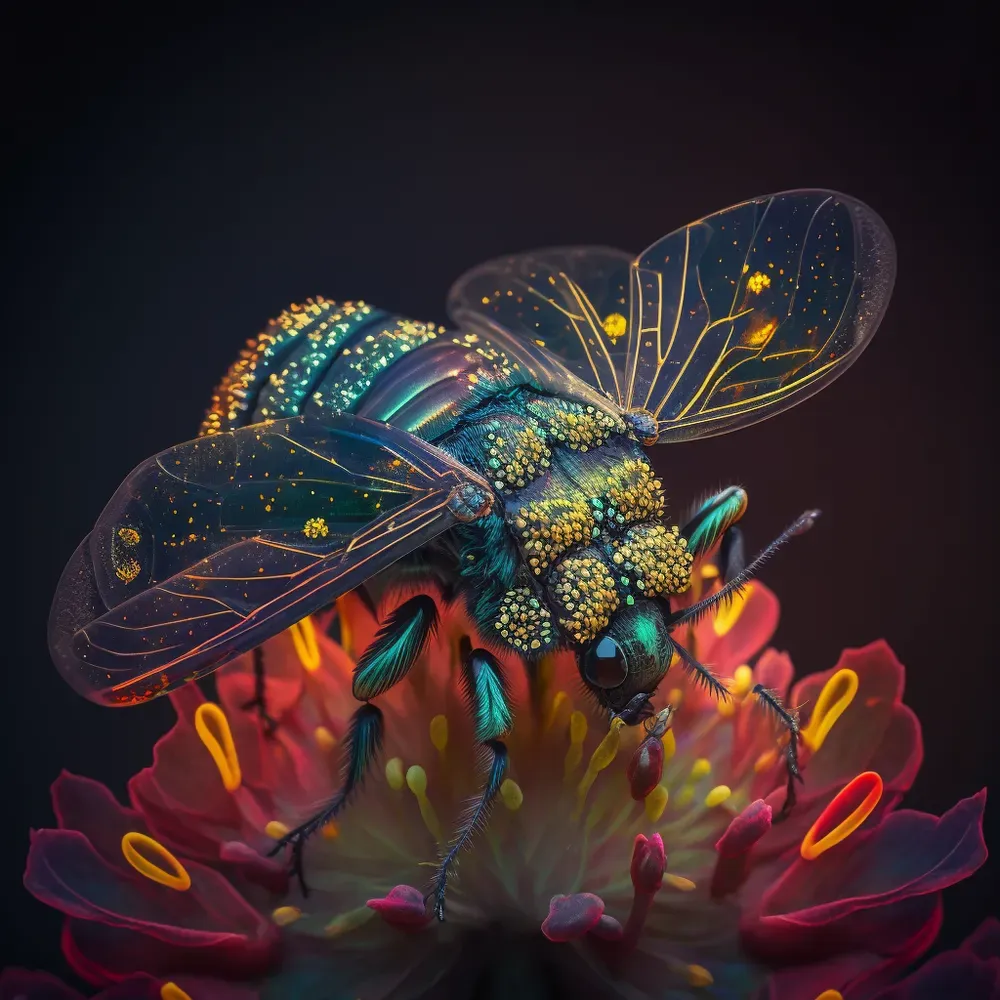 Macro Lens Insect Photography Midjourney Prompt | PromptBase