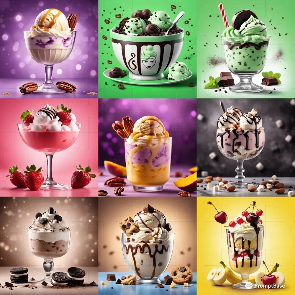 Professional Ice Cream Photography Stable Diffusion Prompt | PromptBase