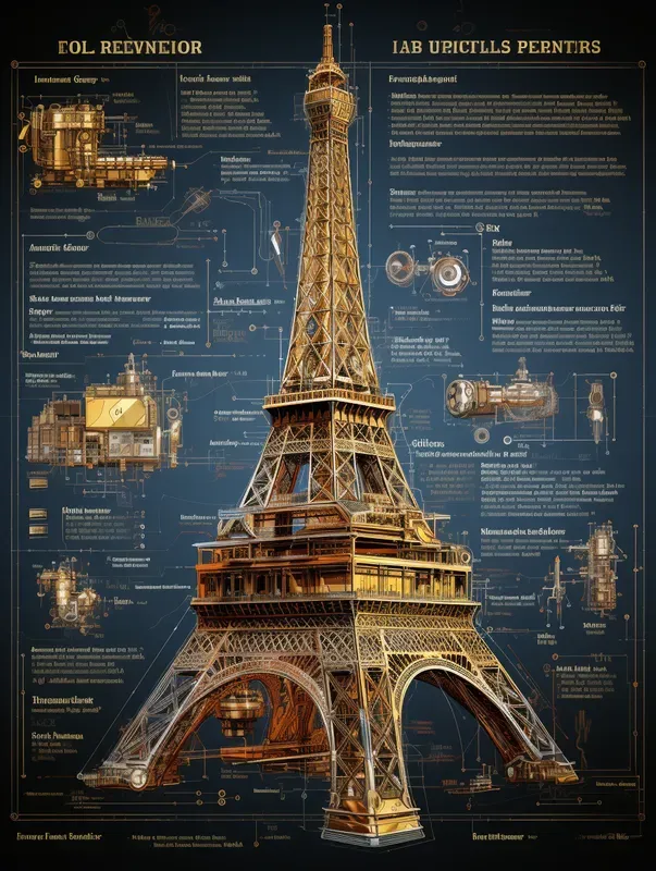 Blueprint Infographic Posters Midjourney Prompt | PromptBase