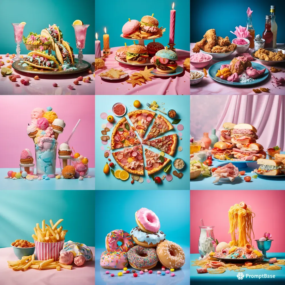 Aesthetic Fast Food Still Lifes Midjourney Prompt | PromptBase