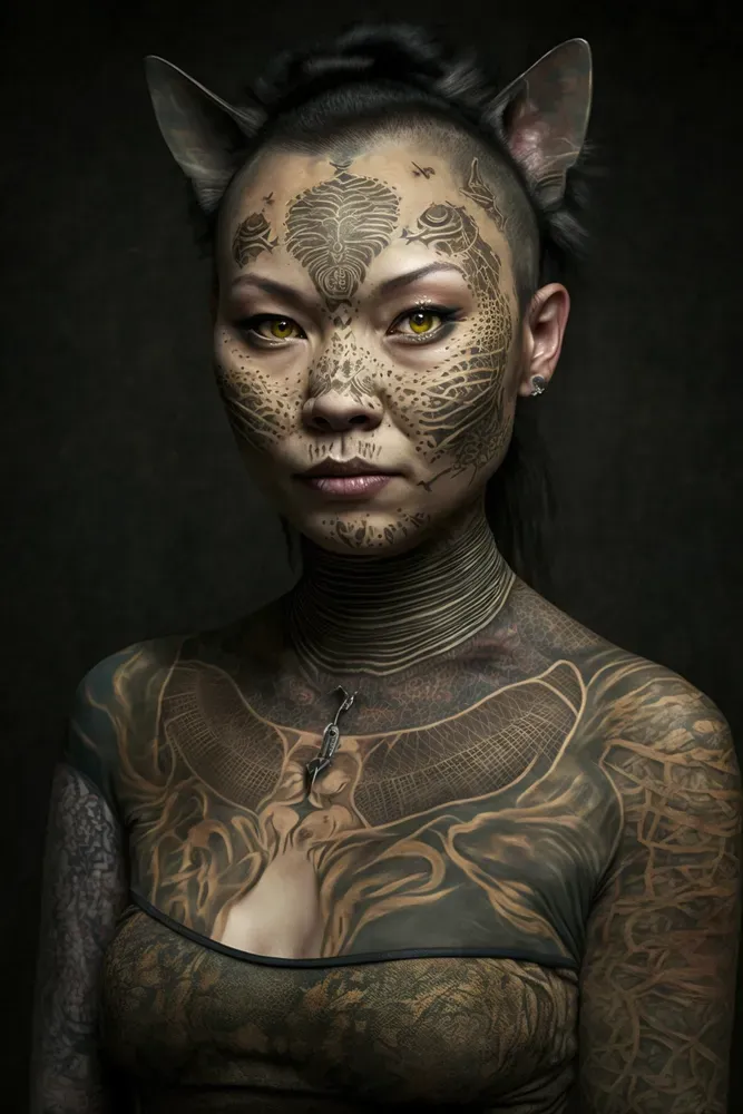 Extreme Body Modified People Midjourney Prompt | PromptBase