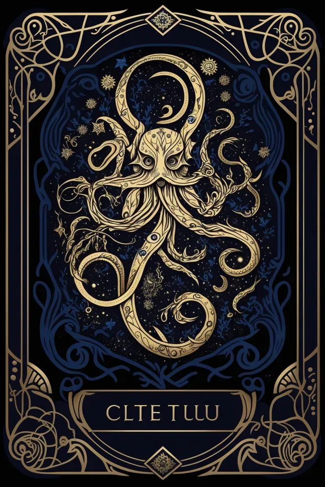 Magical Cthulhu Tarot Cards Midjourney Prompt | PromptBase