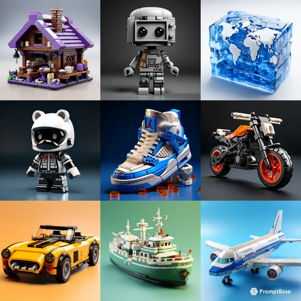 Lego Bricks Art Midjourney Prompt | PromptBase