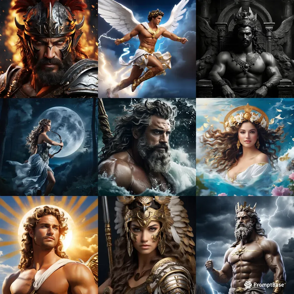 Divine Portrait Greek Gods Stock Images Leonardo Ai Prompt | PromptBase