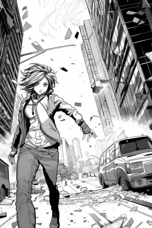 Fight Scene Anime Manga Comic Pages Midjourney Prompt | PromptBase