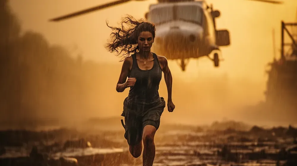 Film Still Action Movie Scenes Midjourney Prompt | PromptBase