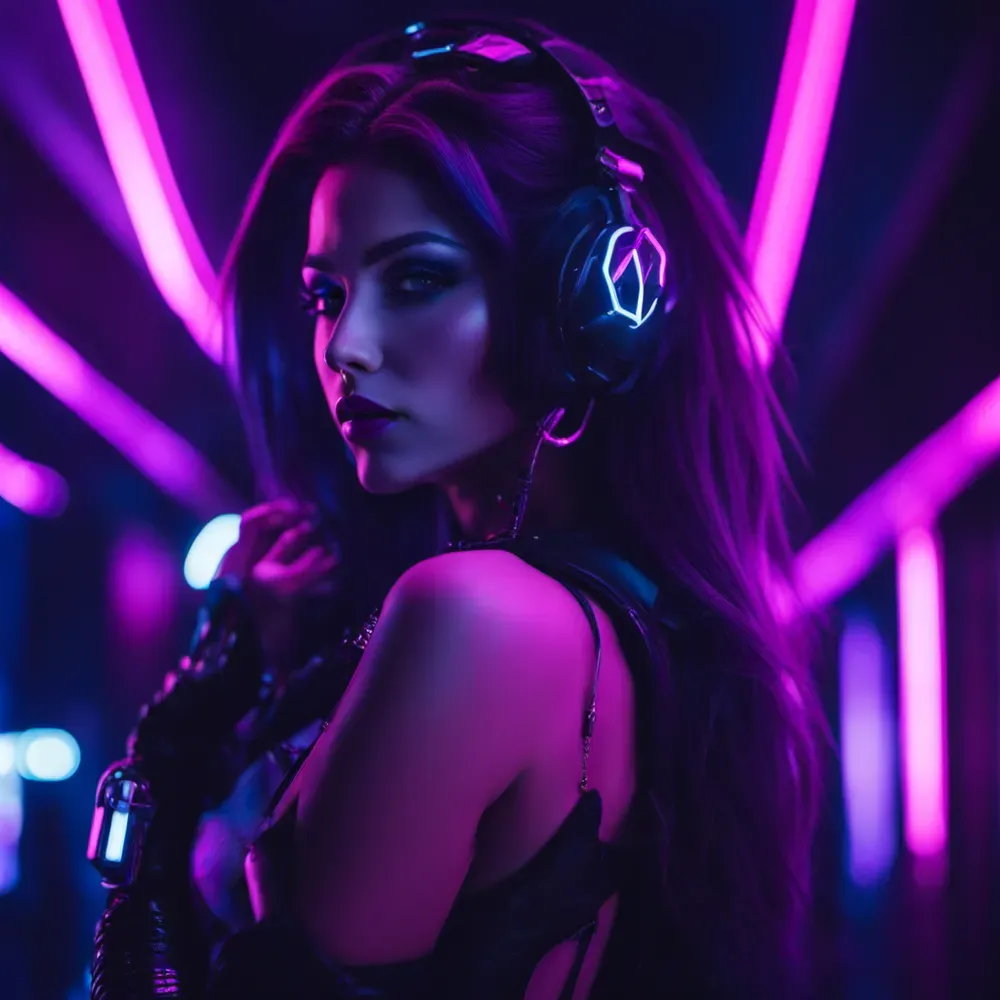 Neonpunk Women Portraits Stable Diffusion Prompt | PromptBase