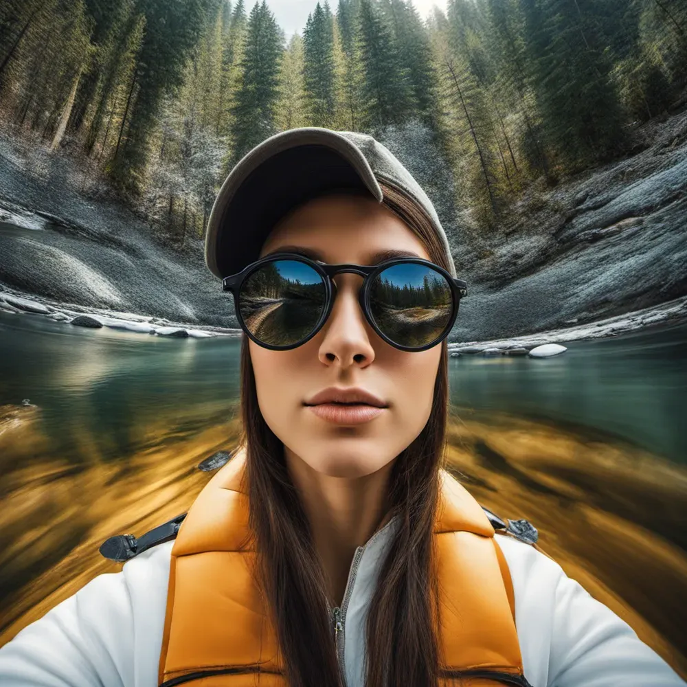 Wide Angle Girls Selfies Stable Diffusion Prompt | PromptBase