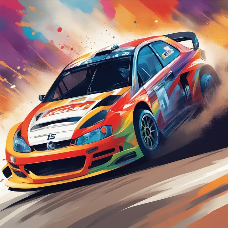 Racing Car Colorful Wallpapers Stable Diffusion Prompt | PromptBase