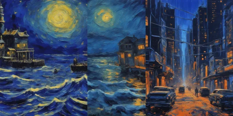 Paintings In The Style Of Van Gogh Stable Diffusion Prompt | PromptBase