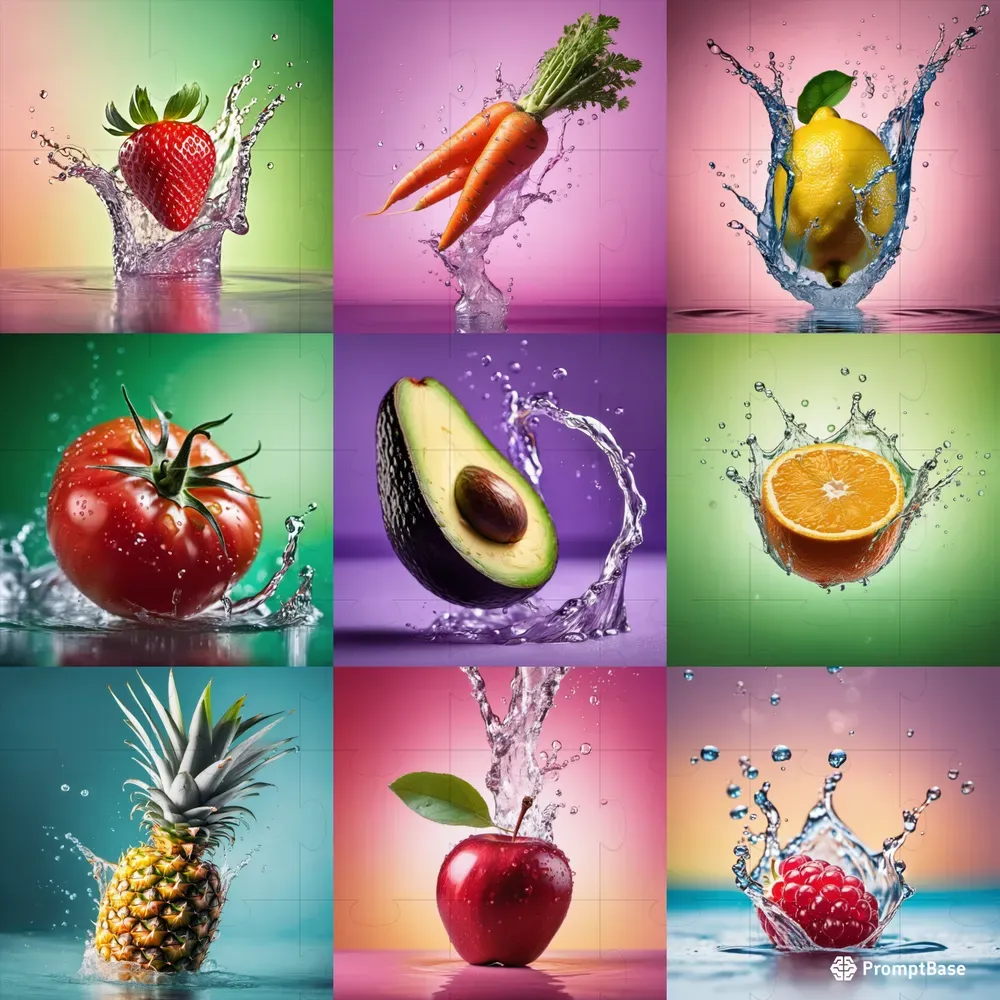Water Splash Food Photography Stable Diffusion Prompt | PromptBase