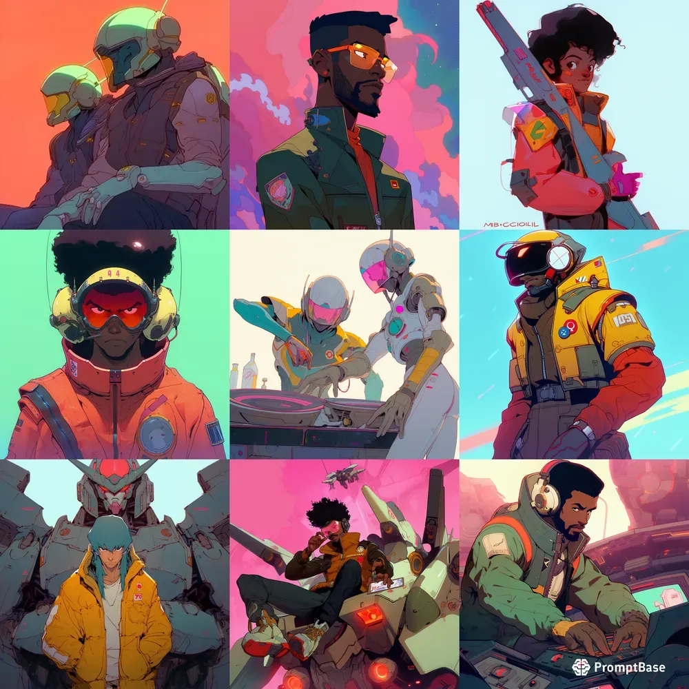 The Robotech Anime Style Midjourney Prompt | PromptBase