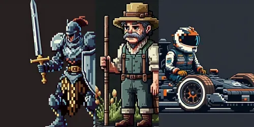 Pixel Art 8bit Game Characters Midjourney Prompt | PromptBase