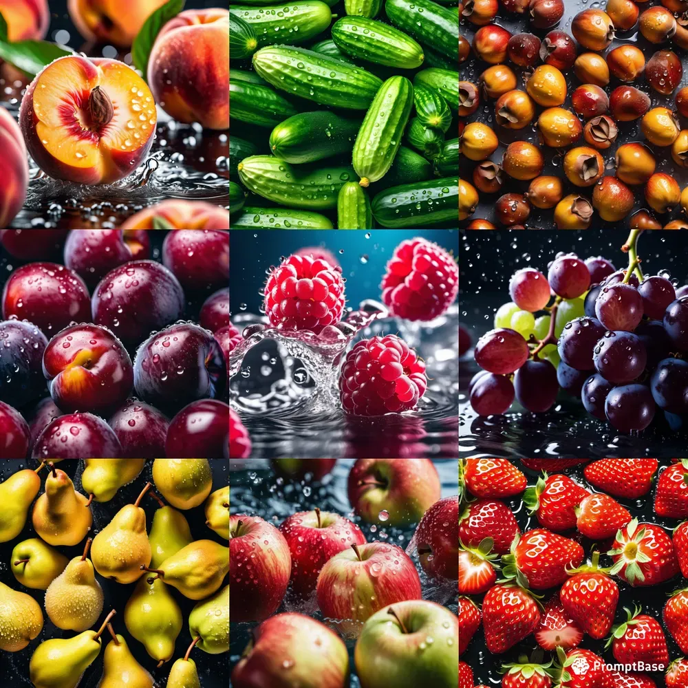 Super Realistic Fruits With Water Drops Stable Diffusion Prompt ...