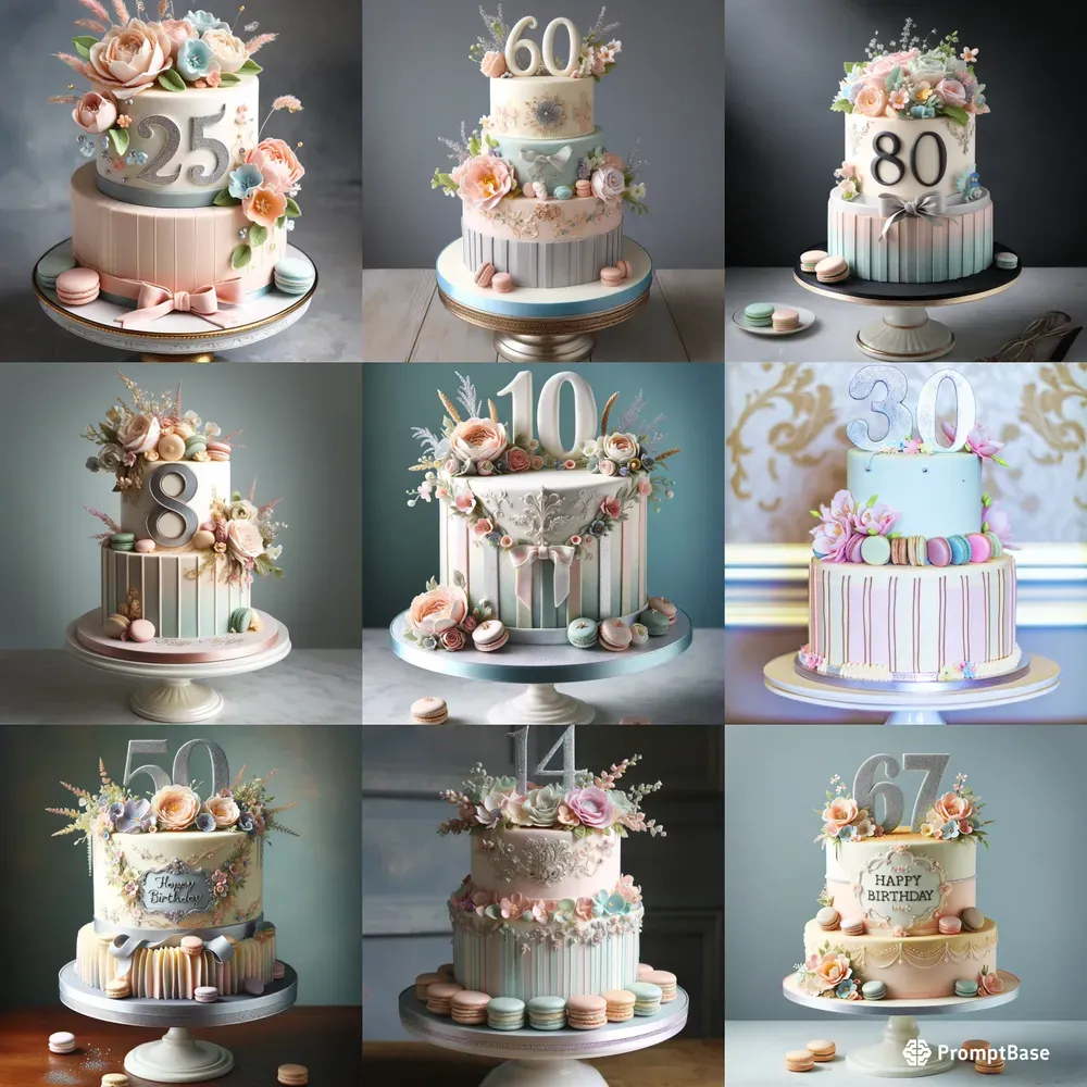 Birthday Cakes DALL·E Prompt | PromptBase