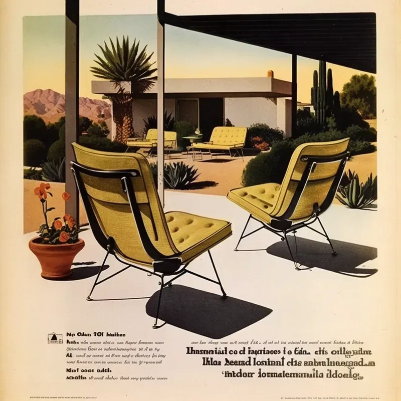 Mid Century Modern Vintage Advertising Midjourney Prompt | PromptBase